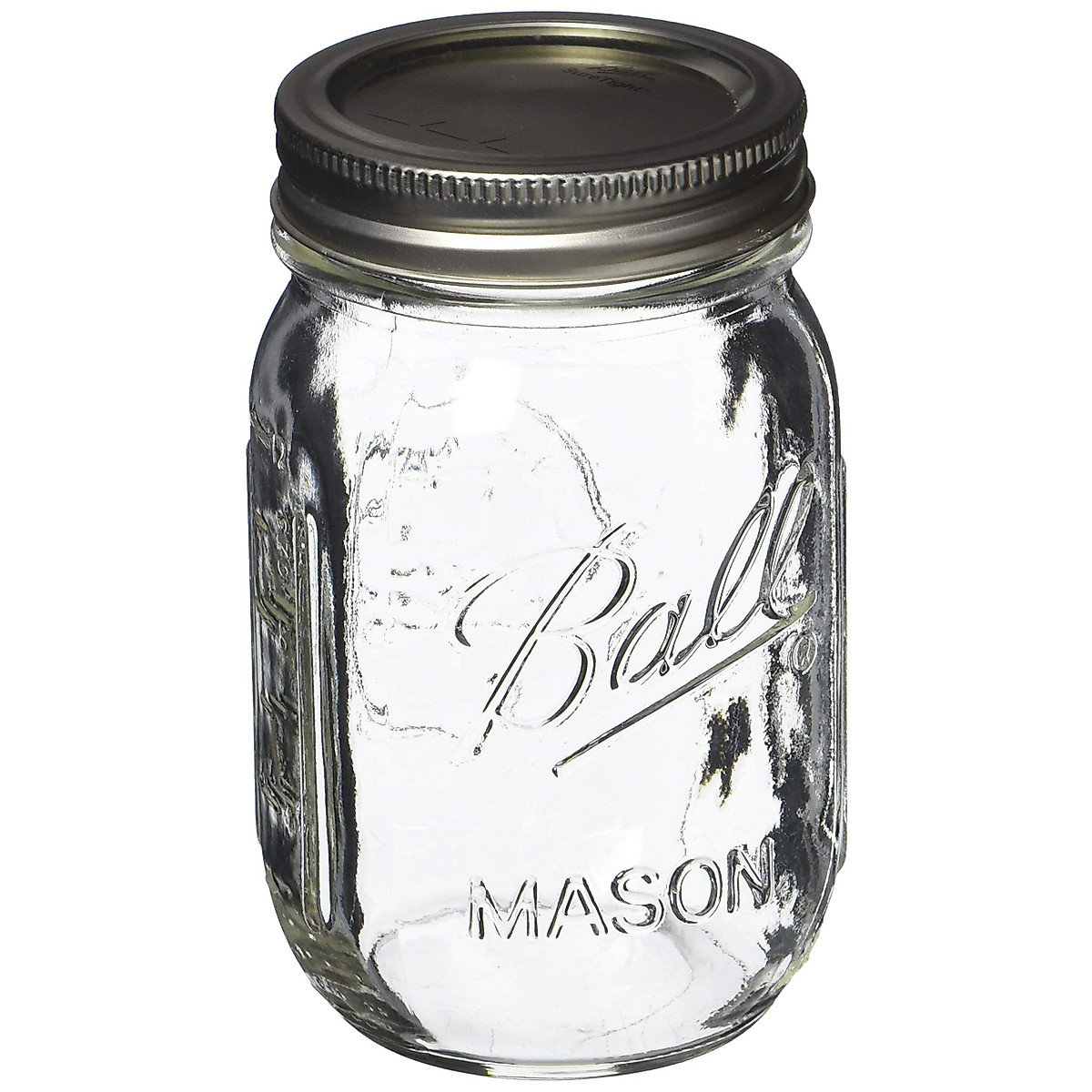 Ball Pint Mason Jar, Regular Mouth, 16 oz (3 Count)