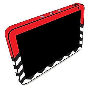 MightySkins Skin Compatible with Amazon Echo Show 8 (Gen 2) - Red Chevron | Protective, Durable, and Unique Vinyl Decal wrap Cover | Easy to Apply | Made in The USA