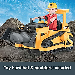 Kid Trax Caterpillar D9 Bulldozer Toddler Ride On Toy, 12 Volt Battery, 3-5 Years, Max Weight of 55 lbs, Single Rider,KT1136