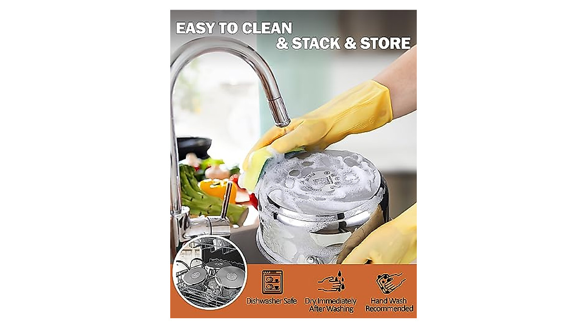 Cook N Home 12-Piece Stainless Steel Cookware Set