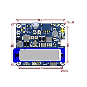 Waveshare Solar Power Management Module for 6V~24V Solar Panel Support Solar Panel/USB Connection Battery Charging with MPPT Function and Multi Protection Circuits