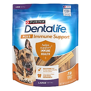 Dentalife Purina Plus Immune Support Chicken, Apple and Blueberry Flavor Large Dog Dental Chews