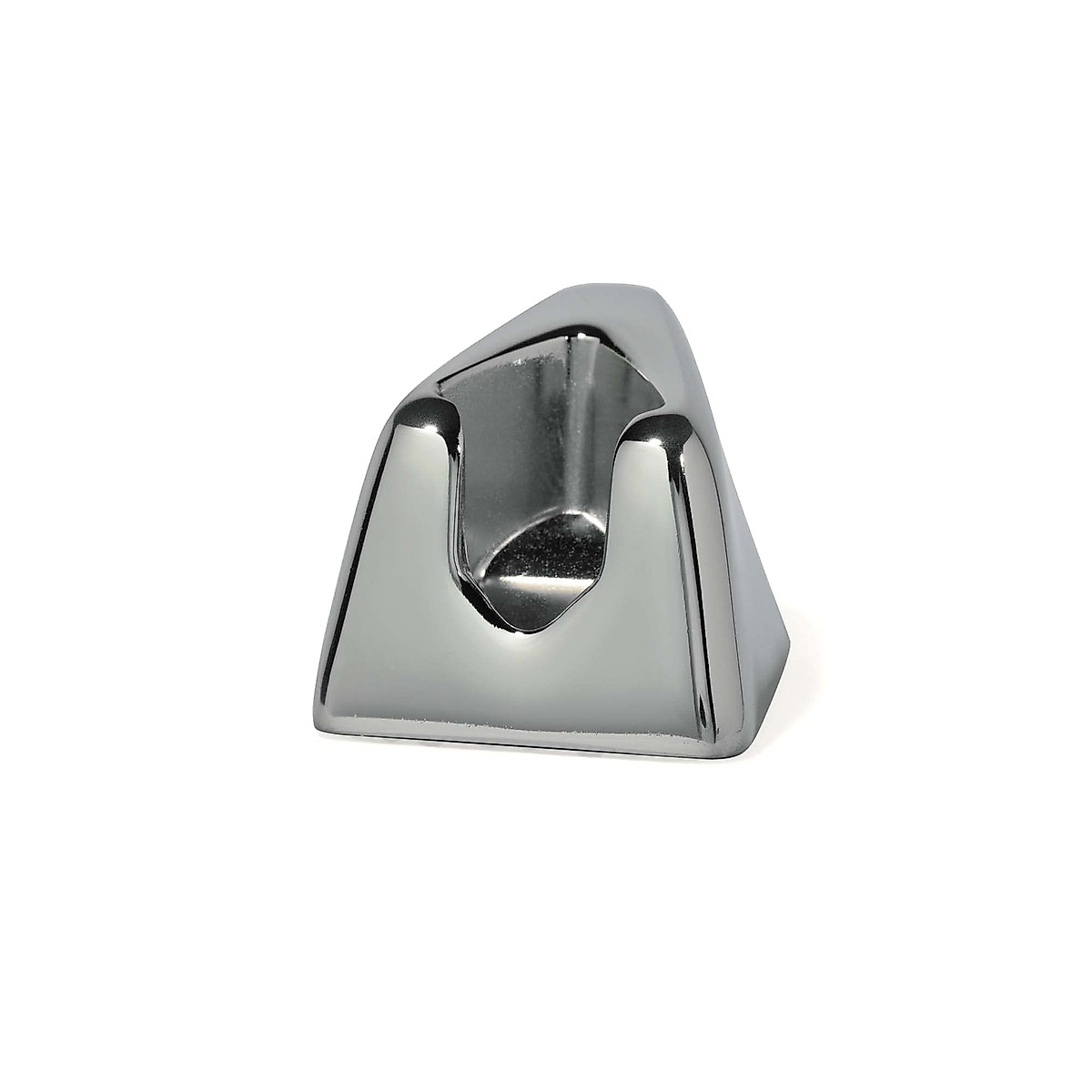 Leaf Shave | The Leaf Razor Stand, Chrome - Weighted Metal Razor Stand with Non-Slip Grip