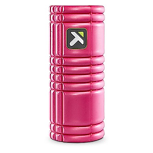 TRIGGERPOINT PERFORMANCE THERAPY GRID Foam Roller for Exercise, Deep Tissue Massage and Muscle Recovery, Original (13-Inch), Pink