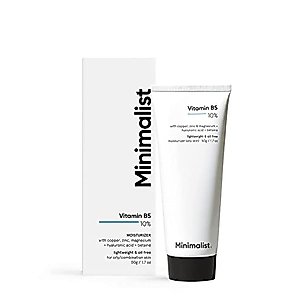 Minimalist Vitamin B5 10% Oil Free Fast Absorbing Lightweight Face Moisturizer Gel For Oily & Acne Prone Skin