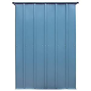 Spacemaker 4' x 3' Compact Outdoor Metal Backyard, Patio, and Garden Storage Shed Kit, Juniper Berry