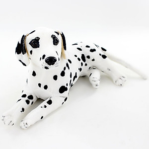 Jesonn Realistic Stuffed Animals Dog Dalmatian Plush Toys (15.3 Inch)