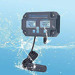 Haofy PH Temperature Meter, Digital High Accuracy Real Time Reception Water Quality Tester with Electrode for Food Testing (US 110V)