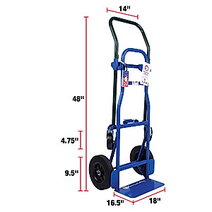 American Lifting 800 lbs Quick Latch Hand Truck, Metal Frame