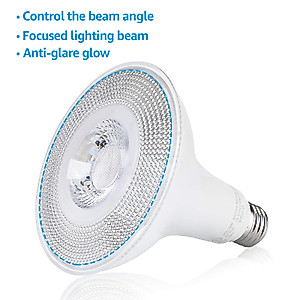 TORCHSTAR PAR38 LED Flood Light Outdoor Bulbs, Dimmable Bright Waterproof PAR38 LED Bulb, 120W Equivalent, 1250LM, 4000K Cool White, 15W, E26 Base, UL & Energy Star Listed, Pack of 6