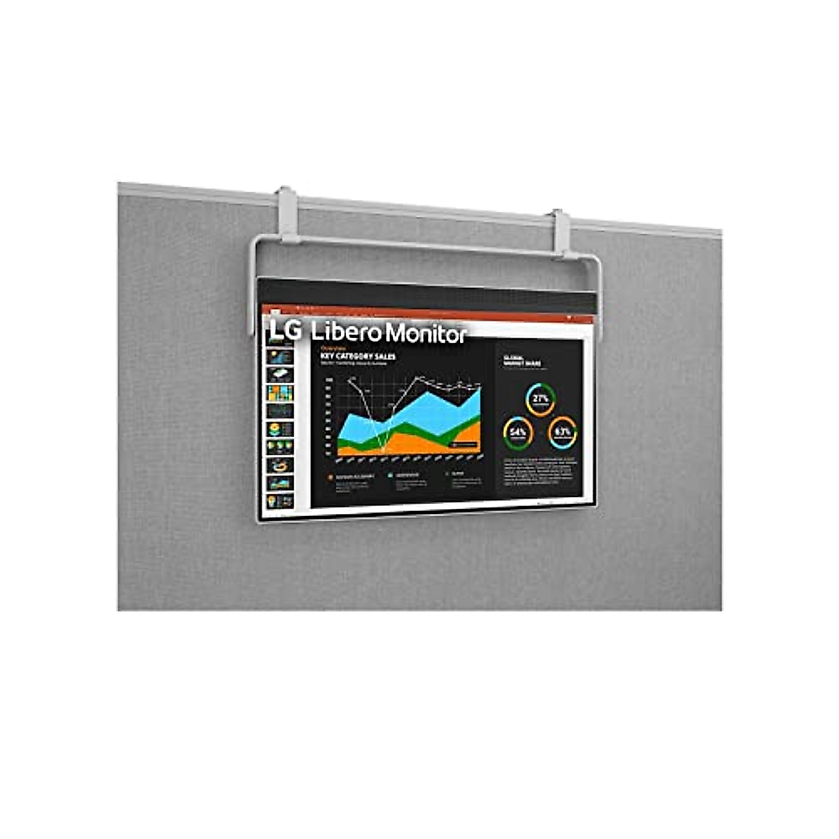 LG 27'' 27BQ70QC-S 27-inch QHD Libero Monitor with Detachable Full HD Webcam, 27-inch QHD (2560 x 1440) IPS Display