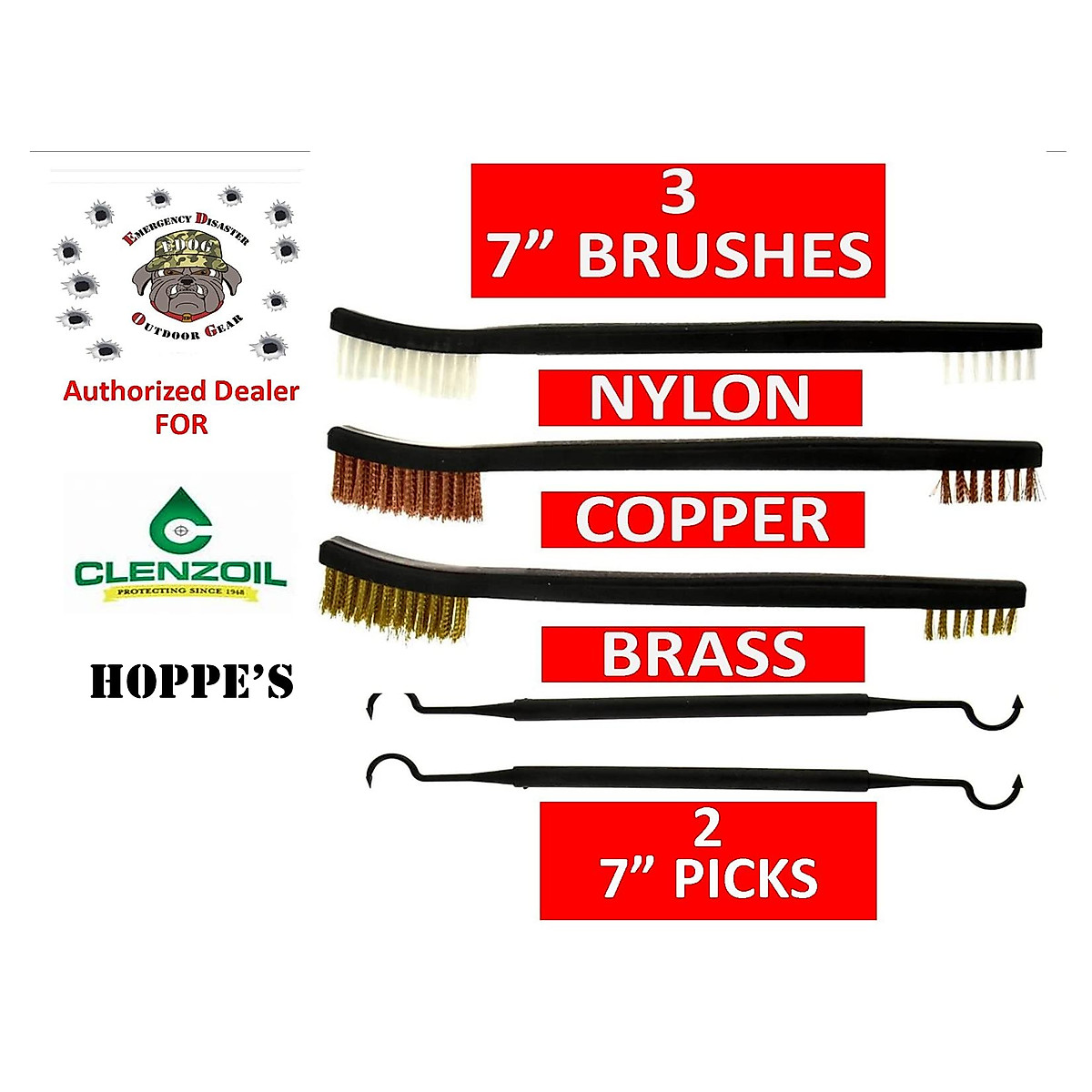 Gen 3 Gun Cleaning Kit & Accessories Compatible with Glock Gen 3 Pistol Schenatic Cleaning Mat for 22.38 9mm .45 Hoppes Gun Oil & Solvent Clenzoil CLP Cleaner Brush Picks & Patches