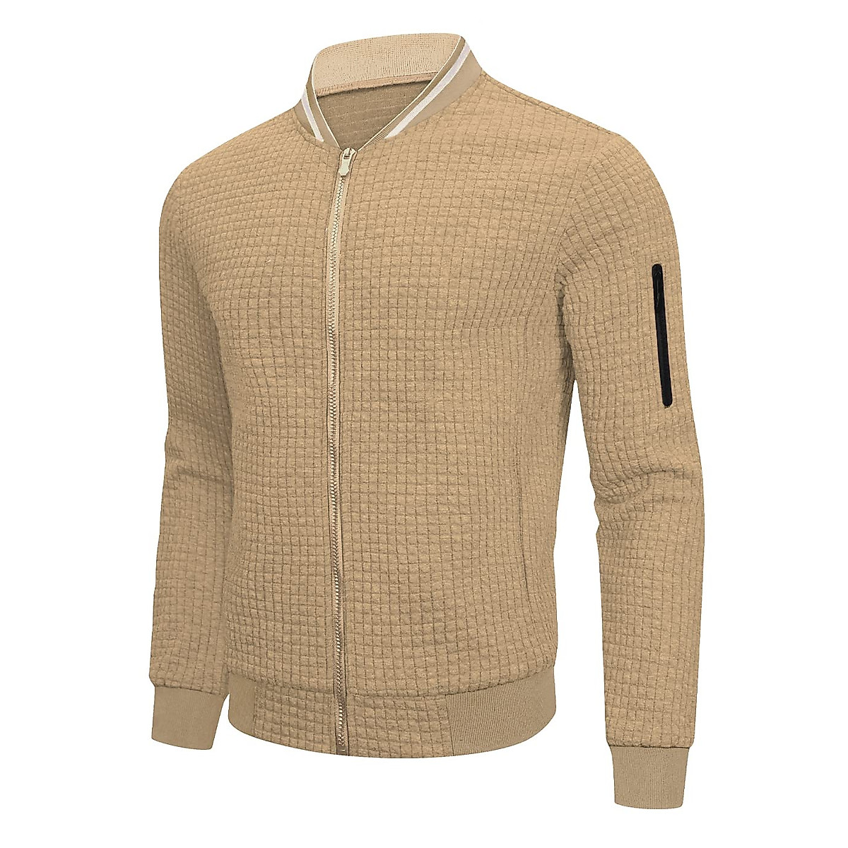 SAVKOOV Mens Lightweight Jacket Casual Bomber Jacket Varsity Coat