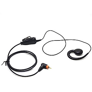 Kymate SL300 Earpiece with Mic Ptt for Motorola SL7550E SL1600 SL2600 SL7590 SL4000 SL1K SL2M SL8050 PMLN7189A Two Way Radio 1 Pin Swicel Headset Walkie Talkie