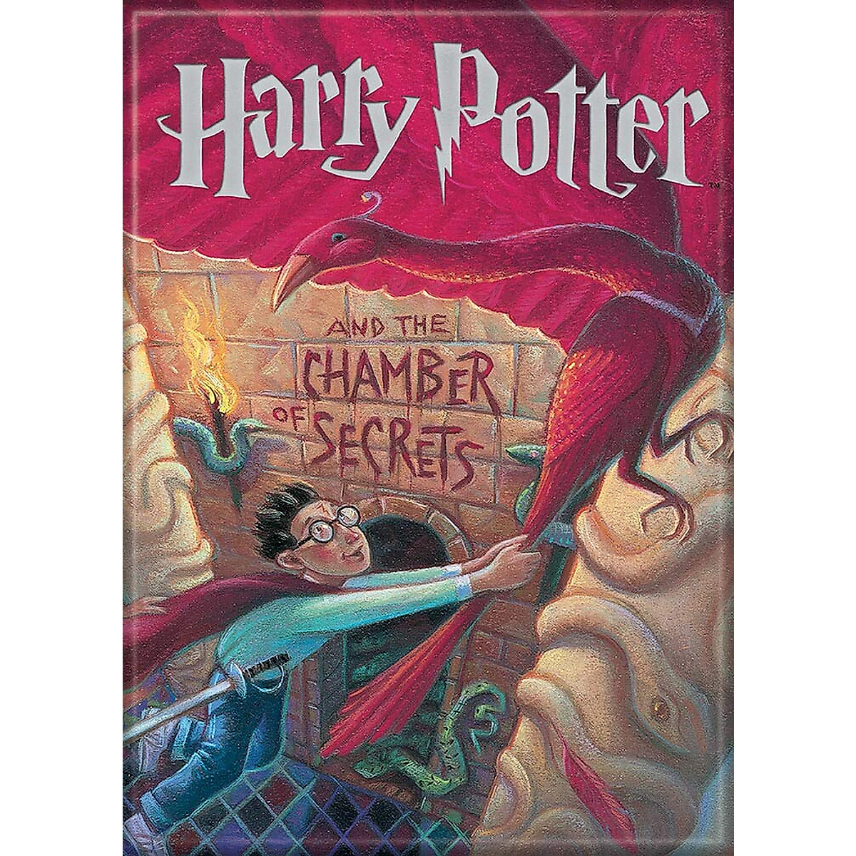 Ata-Boy Magnet - Harry Potter and The Chamber of Secrets Book Cover 2.5" x 3.5" Magnet for Refrigerators and Lockers…