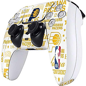Skinit Gaming Decal Skin Compatible with PS5 and Compatible with PS5 Digital Edition DualSense Controller - Officially Licensed NBA Indiana Pacers Historic Blast Design