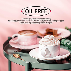 LesooWhip Whip Cream Charger Professional 8.2 grams Original Flavor 1200 Counts Nitrous Oxide Cartridges for Cream Maker (1200 counts)