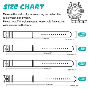 Ritche Christmas Gift 18mm Nylon Straps Nylon Watch Bands Compatible with Timex Expedition Watch for Men Women (4 Packs), White Elephant Gifts, Stocking Stuffers for Men