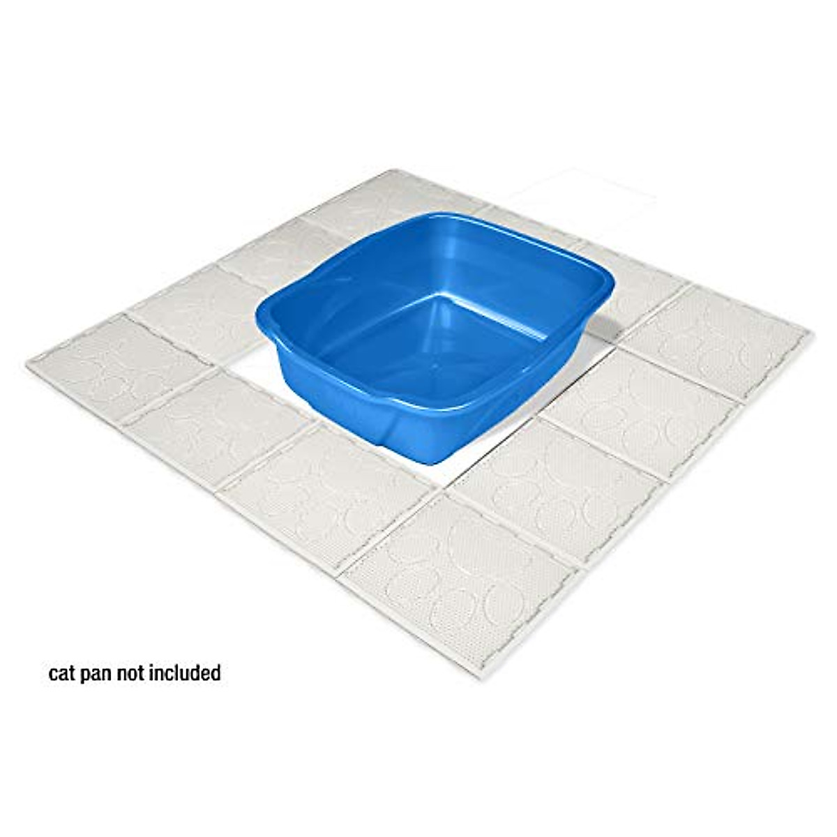 Van Ness Pets Trackless Cat Litter Mat Tiles, Customizable And ExpAndable, Set of 4 Tiles