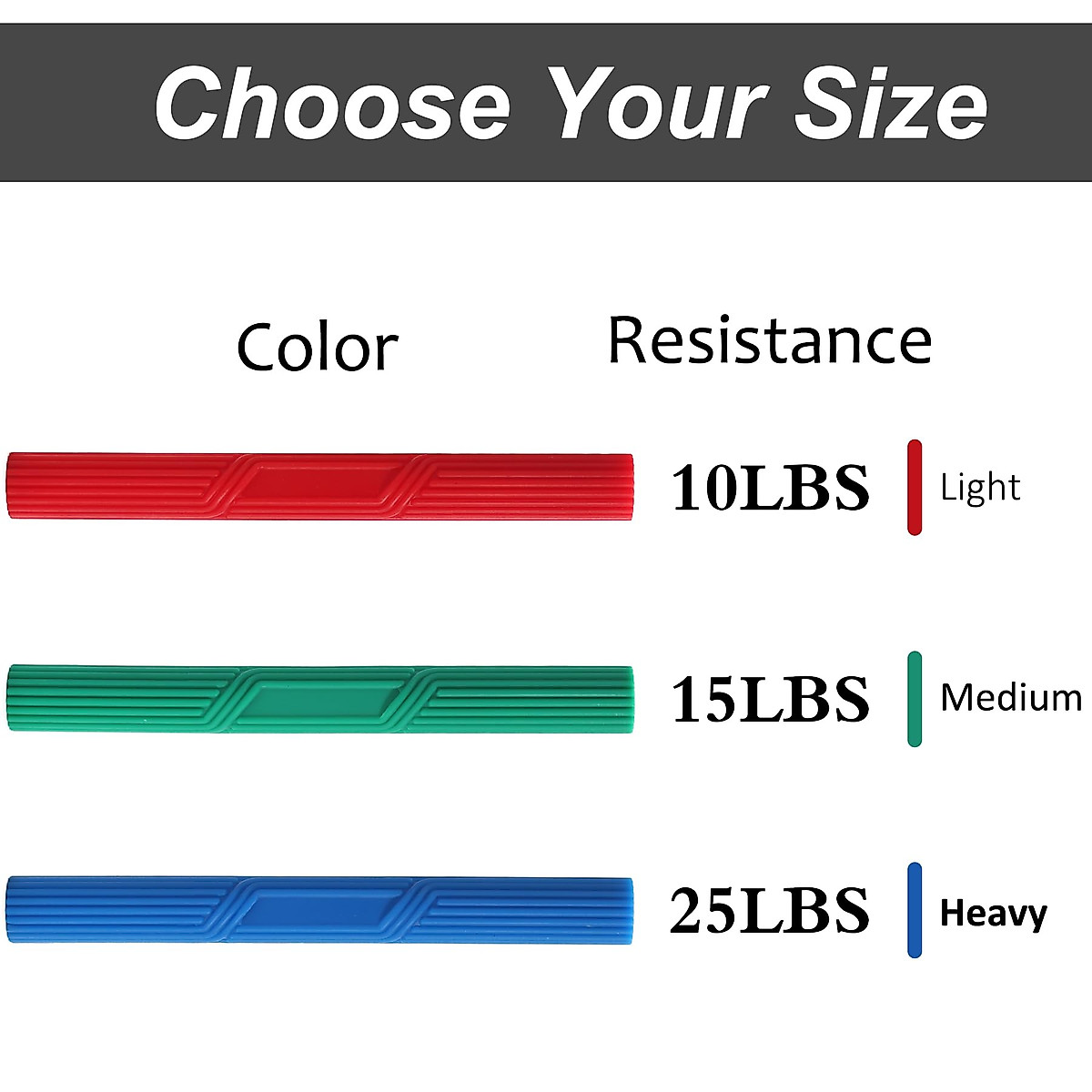 Flex Therapy Bar Strengthener, Tennis Elbow Physical Therapy Bar, Resistance Bar for Golfers Elbow, Tendonitis, Wrist, Forearms Pain Relief