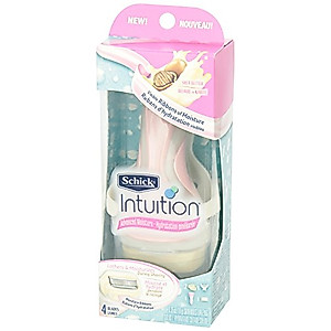 Schick Intuition Advanced Moisturizing Womens Razor with Shea Butter, 1 Handle with 2 Refills