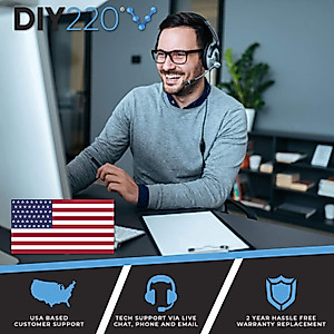 K KRIËGER DIY220 Quick Connect 220V Power Supply, Power 208-240 Volts from Two Separate 110/120V AC Circuits, 220V 15A AC Output Outlet with GFCI Outlet Circuit Tester