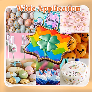 EDIBLE METALLIC MARKERS, 10PCS UPGRADE FOOD GRADE GOLD SHIMMERING PENS FOR COOKIE/CAKE/CUPCAKE/FONDANT/BAKING DECORATING BY PREATOC