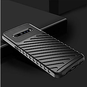 Sucnakp for LG V60 Thinq Case LG V60 Case Shock Absorption Anti Scratch Heavy Duty Durable Drop Protection Cell Phone Cover for LG V60 Thinq（LT Black）