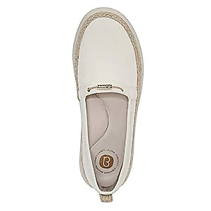 BZees Womens Maui Slip-on Loafer, White, 9 US
