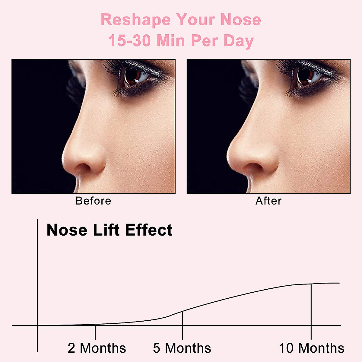 5 Pcs Nose Shaper Clip Nose Up Lifting Pain-Free Nose Bridge Straightener Corrector, Soft Safety Silicone Nose Slimming Device for women men (Multi)
