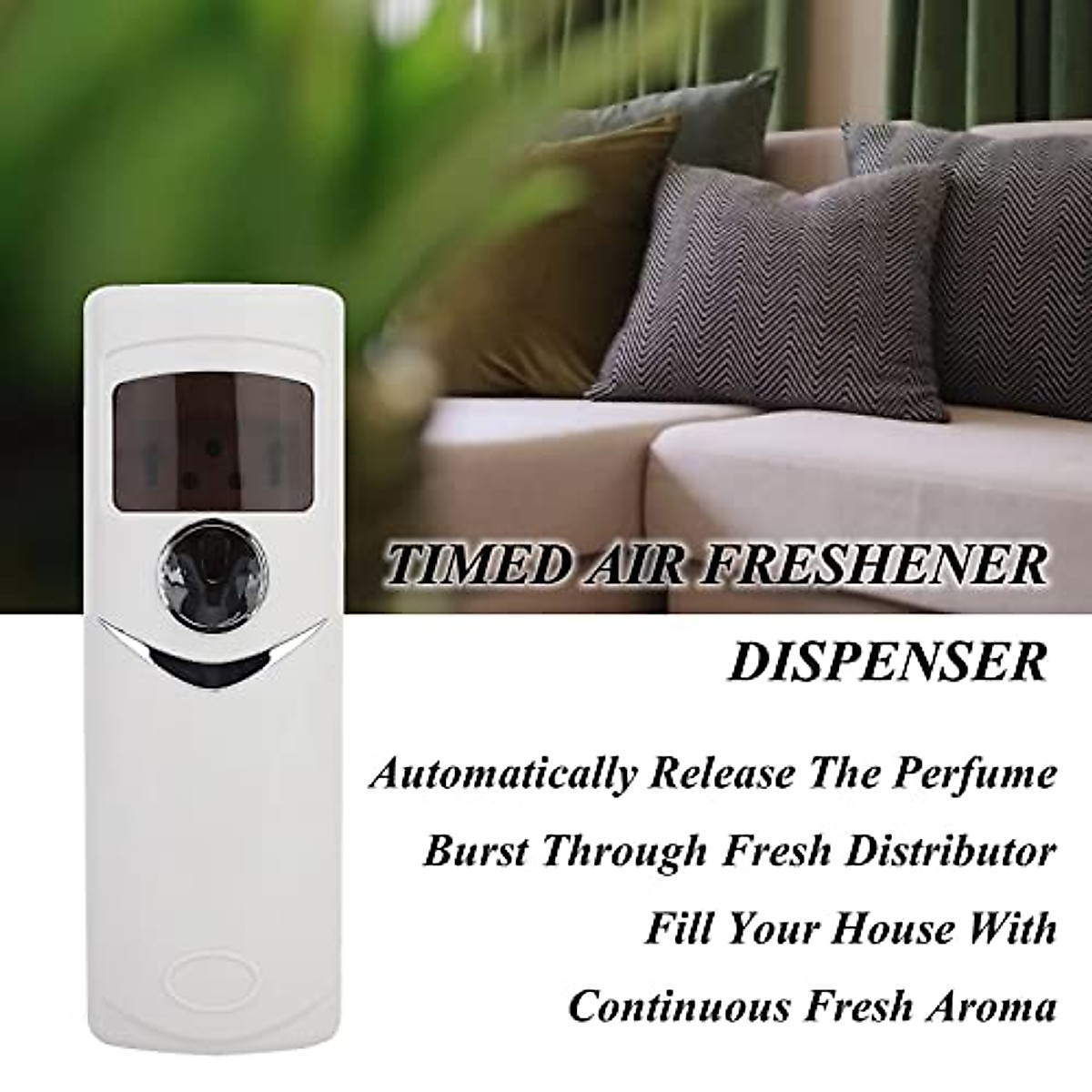 Air Fresher Dispenser, Electric Aroma Dispenser, Desktop 4 Time Settings Wall Mounted for Office Bedroom Home Livingroom