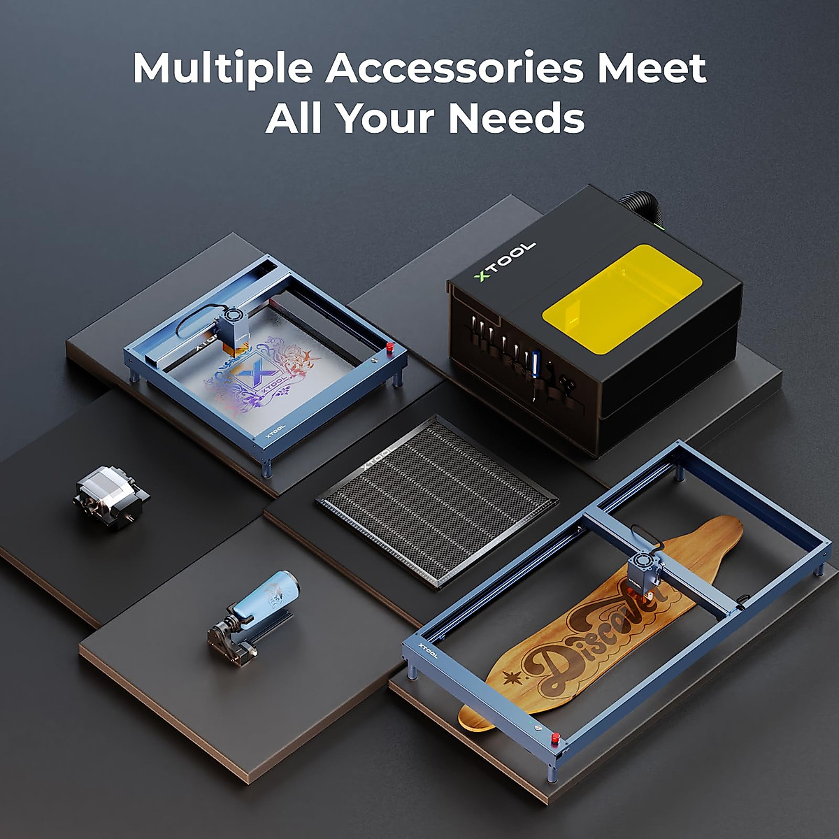 xTool D1 Pro Laser Engraver with RA2 Pro, 20W Output Laser Cutter DIY Laser Engraving Machine, 120W Laser Cutter and Engraver Machine, Laser Engraver for Wood and Metal, Craft Paper, Acrylic, Leather