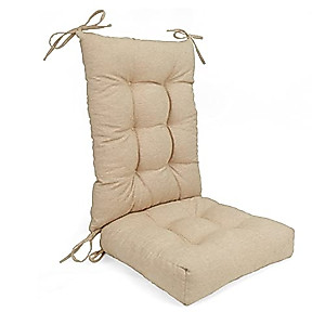 Focuprodu Rocking Chair Cushions.Soft Chair Cushions for Indoor/Outdoor A Variety of Rocking Chairs. Double Non-Slip Design Chair Cushions are Suitable for Patio, Garden. (Plush-Beige)