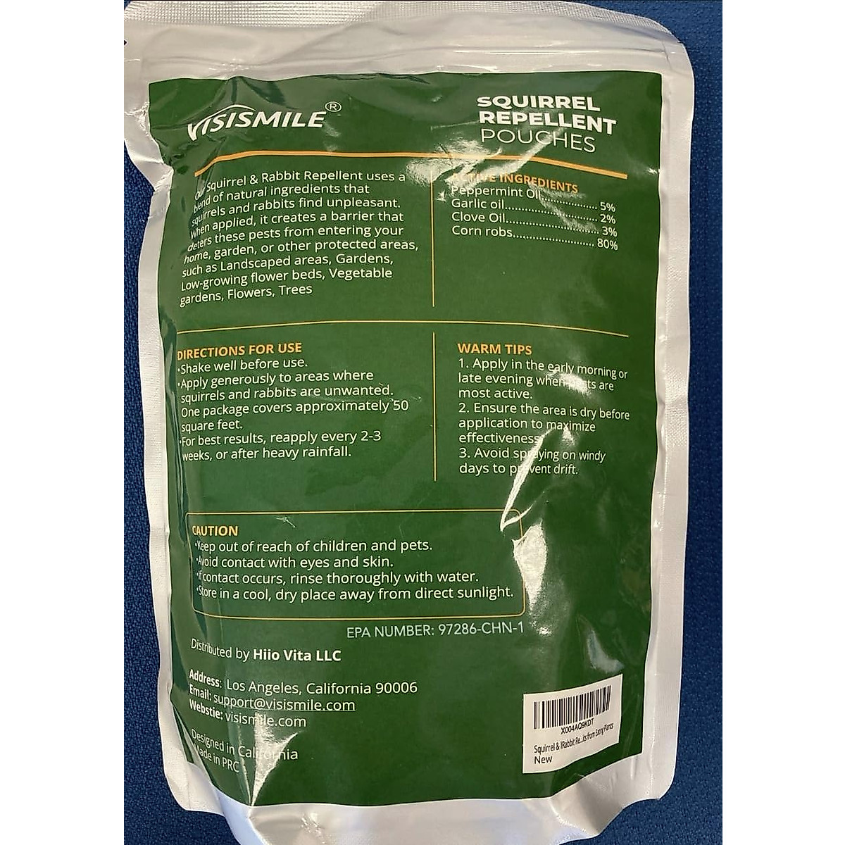 Squirrel Rabbit Repellent Outdoor Garden: Squirrel Deterrent for Plants - Chipmunk and Rabbit Repellent for Backyard - Keep Squirrels Away from Attic