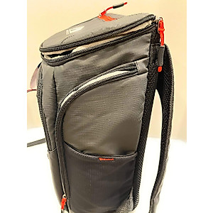 Arctic Zone Backpack Cooler 24 Can + Ice Holder, Black