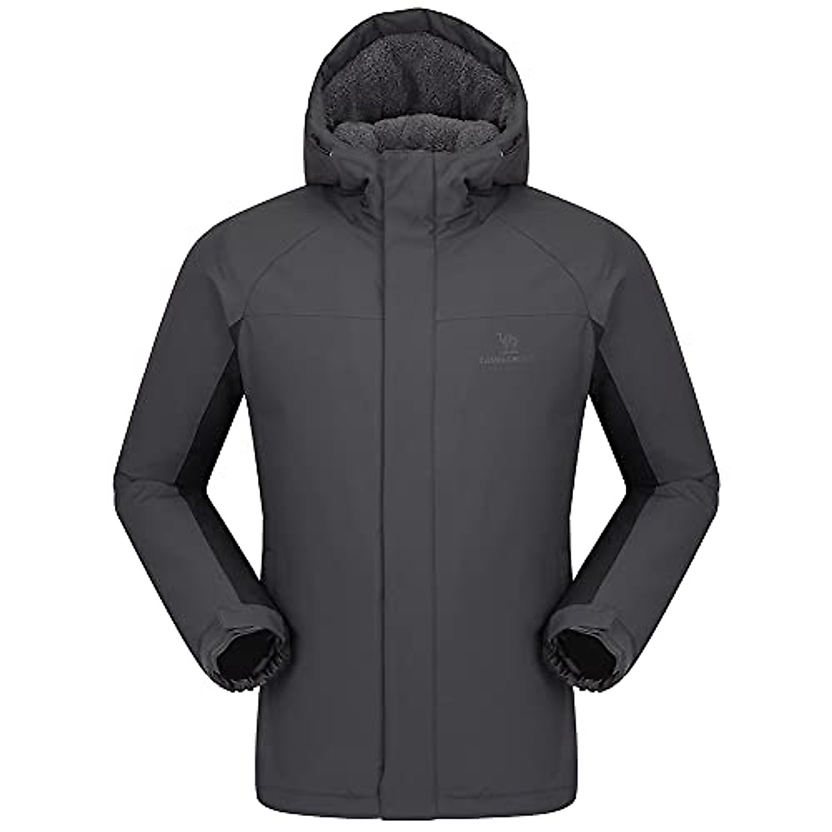 CAMEL CROWN Men's Waterproof Ski Jacket Winter Coat Windbreaker Fleece Inner Snow Hiking Outdoor