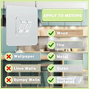 SHANZHUU 5 Pack Shower Caddy Adhesive Sticker Hooks, Shower Rack Adhesive, Corner Shower Caddy Adhesive Replacement for Bathroom Shelf Basket Soap Dish and Kitchen Accessories