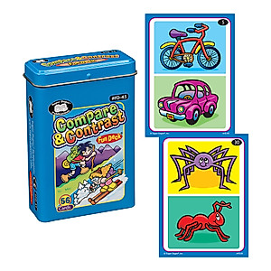 Super Duper Publications | Compare and Contrast Fun Deck | Language Development and Reasoning Skills Flash Cards | Educational Learning Materials for Children