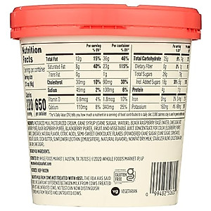 365 by Whole Foods Market, Ice Cream Raspberry Chocolate Chip, 16 Ounce
