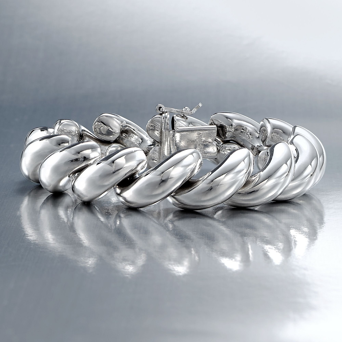 Ross-Simons Italian Sterling Silver Large San Marco Bracelet. 8.25 inches