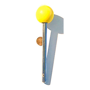 SB Distribution Ltd. Pin, Tensile - Universal Weight Stack Replacement SELECTOR Key - 3/8" Diameter | 3-1/4 | Designer Yellow Round Knob - Chrome Plated Steel Shaft | by SBD
