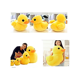 VIDOSCLA Yellow Duck Stuffed Plush Pillow Animal Dolls Super Soft Huggable Toy Gift for Children