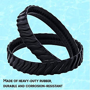 Seentech R0526100 Swimming Pool Cleaner Replacement Tire Track Wheel Compatible with MX8/MX6 In-Ground Pool Cleaner - Heavy Duty Rubber - Improves The tire Life Cycle by 50% (2-Pack)