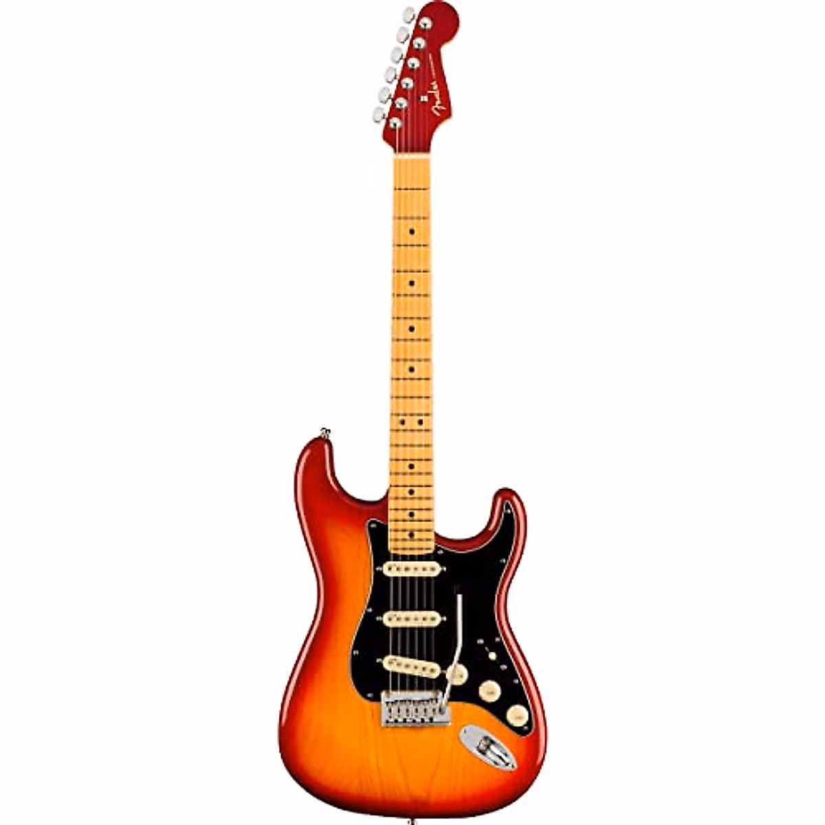 Fender American Ultra Luxe Stratocaster - Plasma Red Burst with Maple Fingerboard