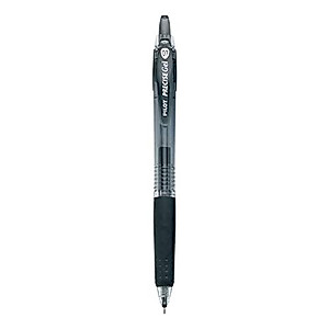 PILOT Precise Gel BeGreen Refillable & Retractable Rolling Ball Pens, Fine Point, Black Ink, 12-Pack (15001)