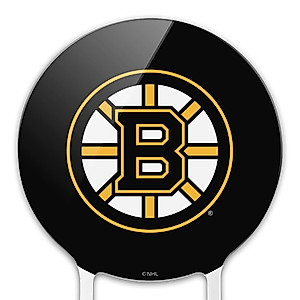 Acrylic Boston Bruins Logo Cake Topper Party Decoration for Wedding Anniversary Birthday Graduation