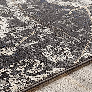 Mark&Day Area Rugs, 5x7 Avellino Traditional Black Area Rug, Black Beige Carpet for Living Room, Bedroom or Kitchen (5'3" x 7'3")