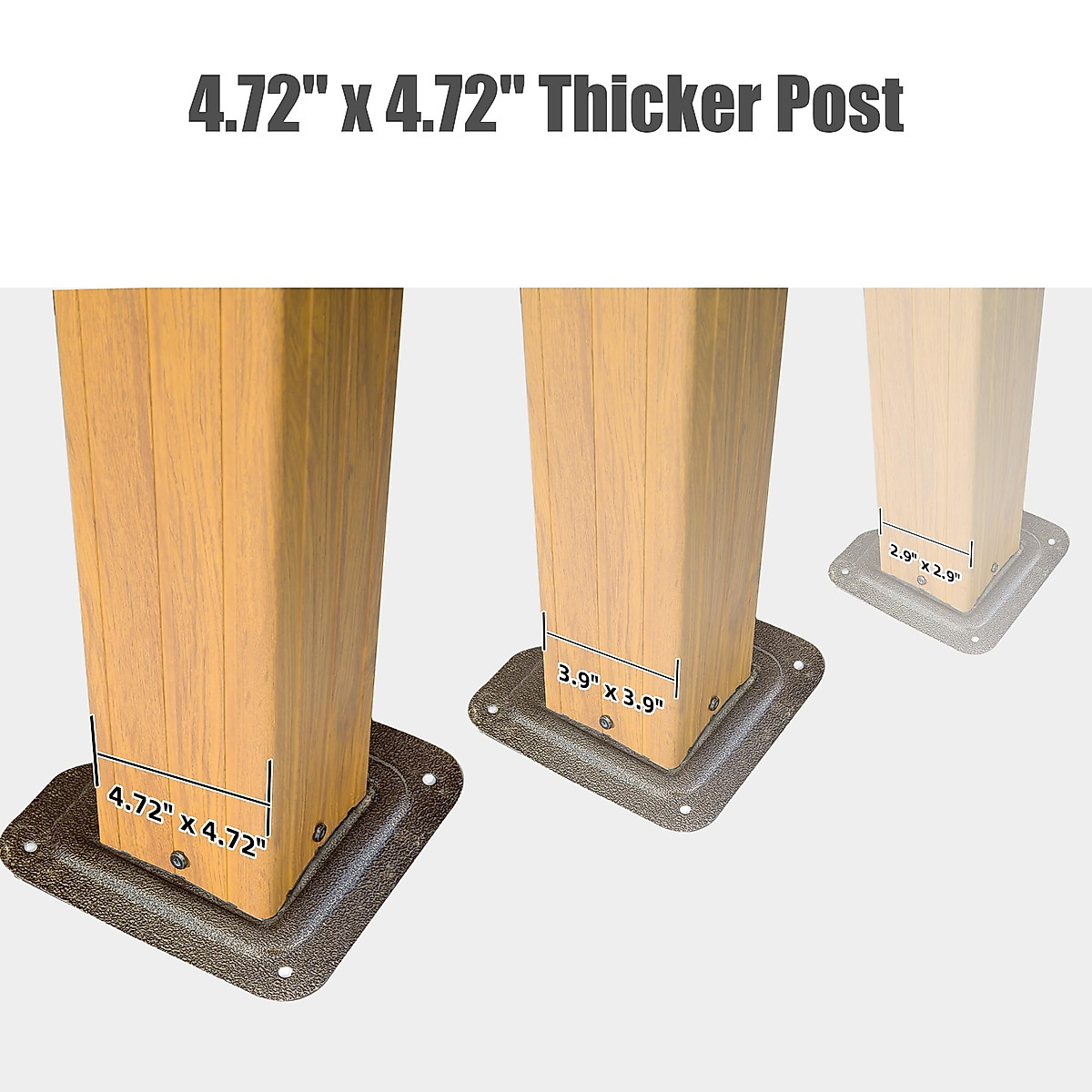 12’ x 20’ Hardtop Gazebo Outdoor Aluminum Wood Grain Gazebos with Galvanized Steel Double Canopy for Patios Deck Backyard,Curtains&Netting by domi outdoor living