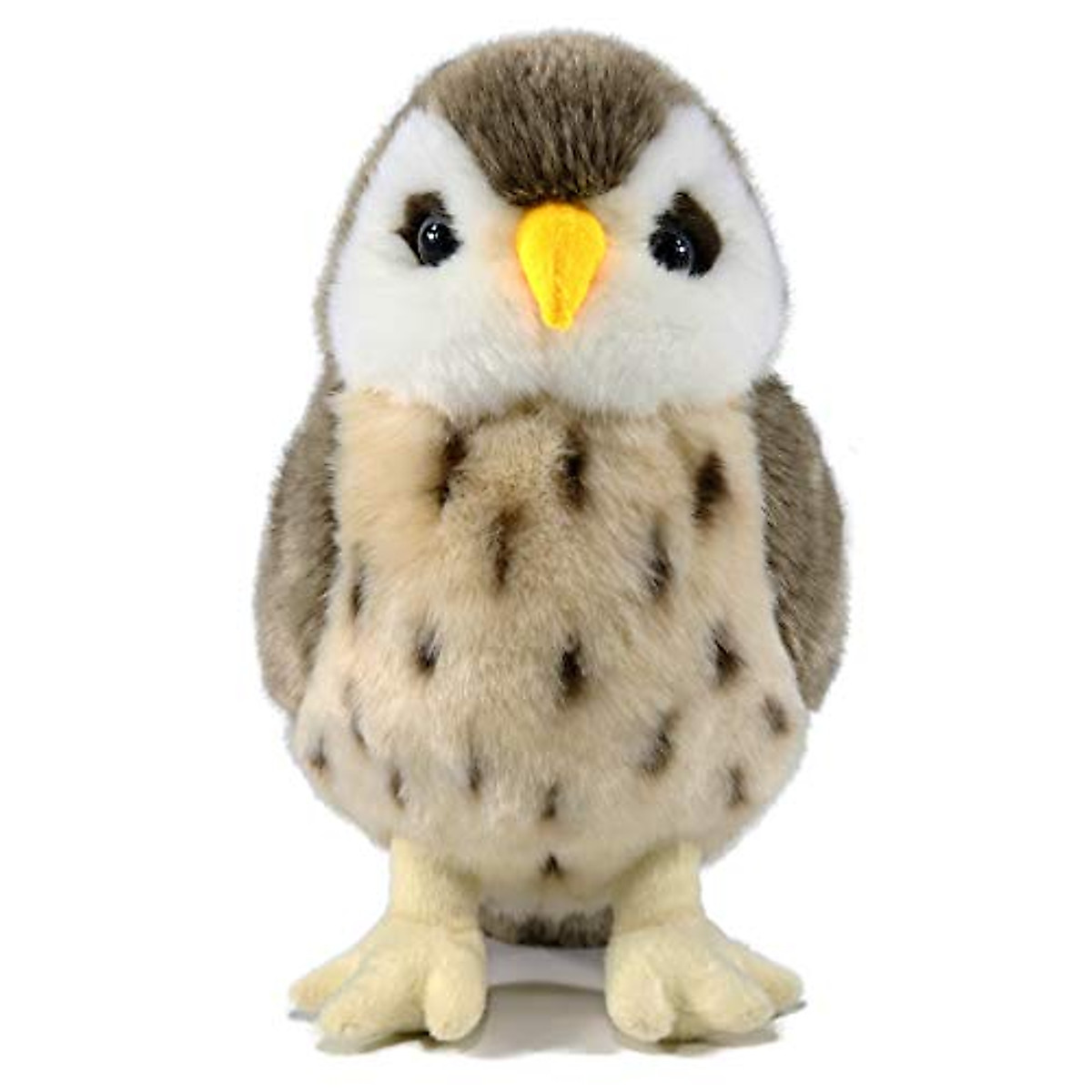 Ice King Bear Owl Stuffed Animal Luminous Eyes, Cute Plush Toy 10 Inches