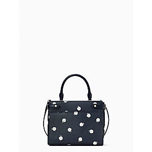 Kate Spade New York Small Staci Satchel Crossbody Shoulder Handled Bag (Apple/Navy)